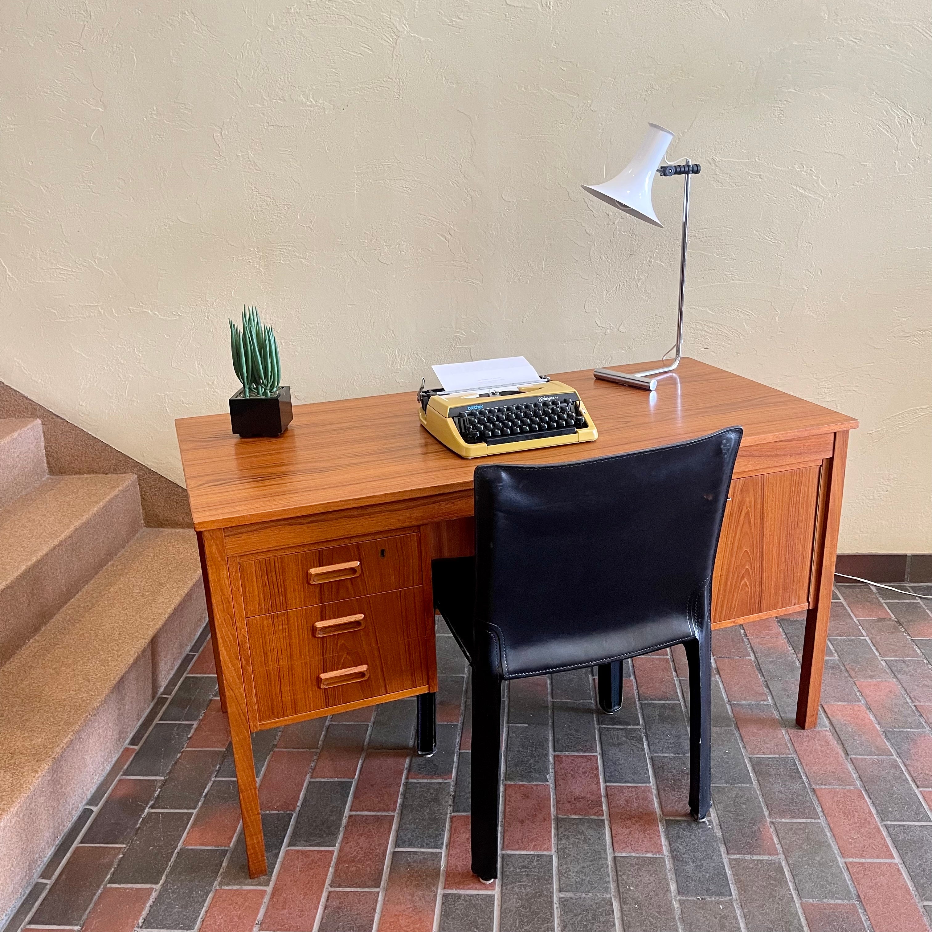 Vintage Teak Open Back Desk | Mr. Mansfield Vintage - Mr. Mansfield Vintage