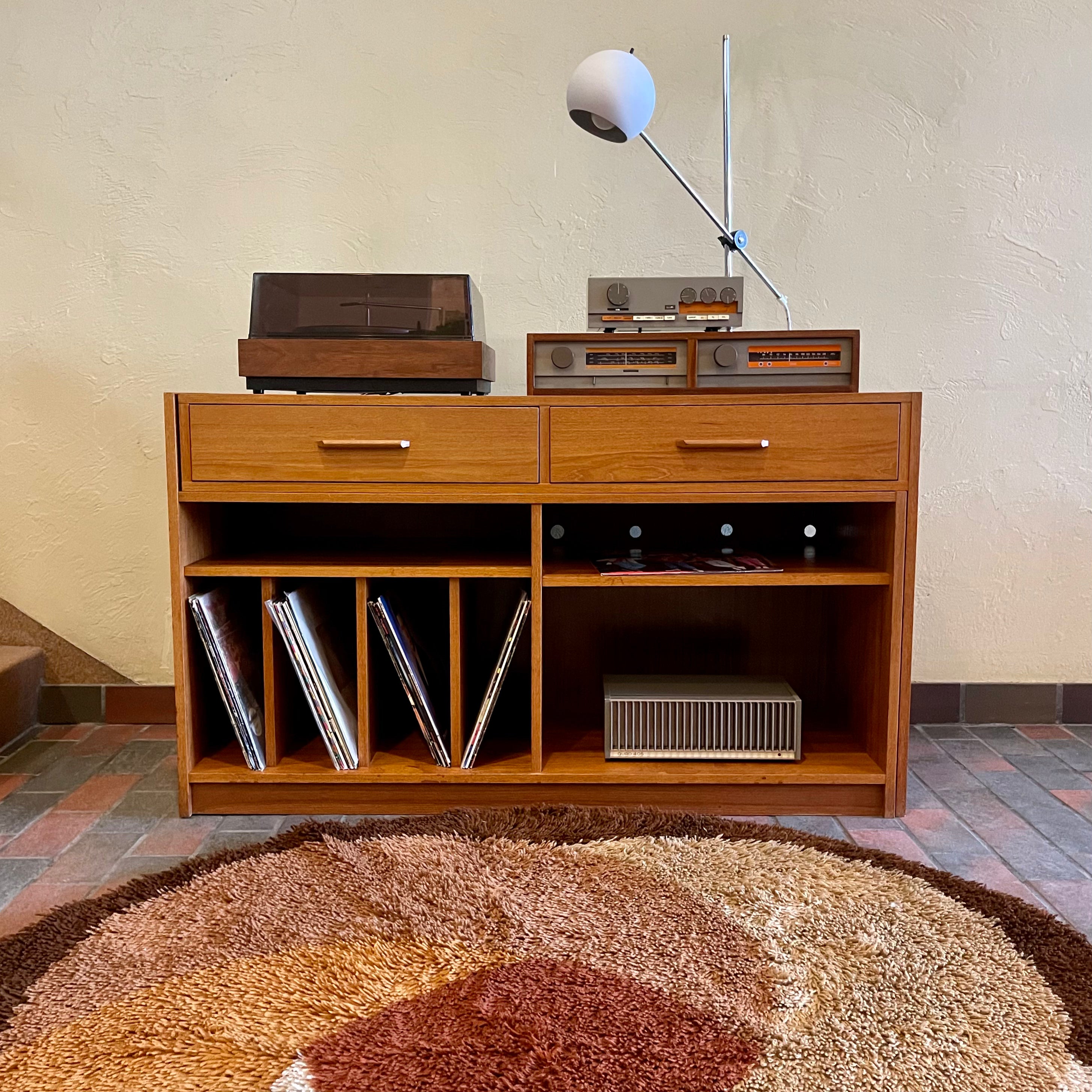 Adjustable Teak Entertainment Unit | Mr. Mansfield Vintage - Mr ...