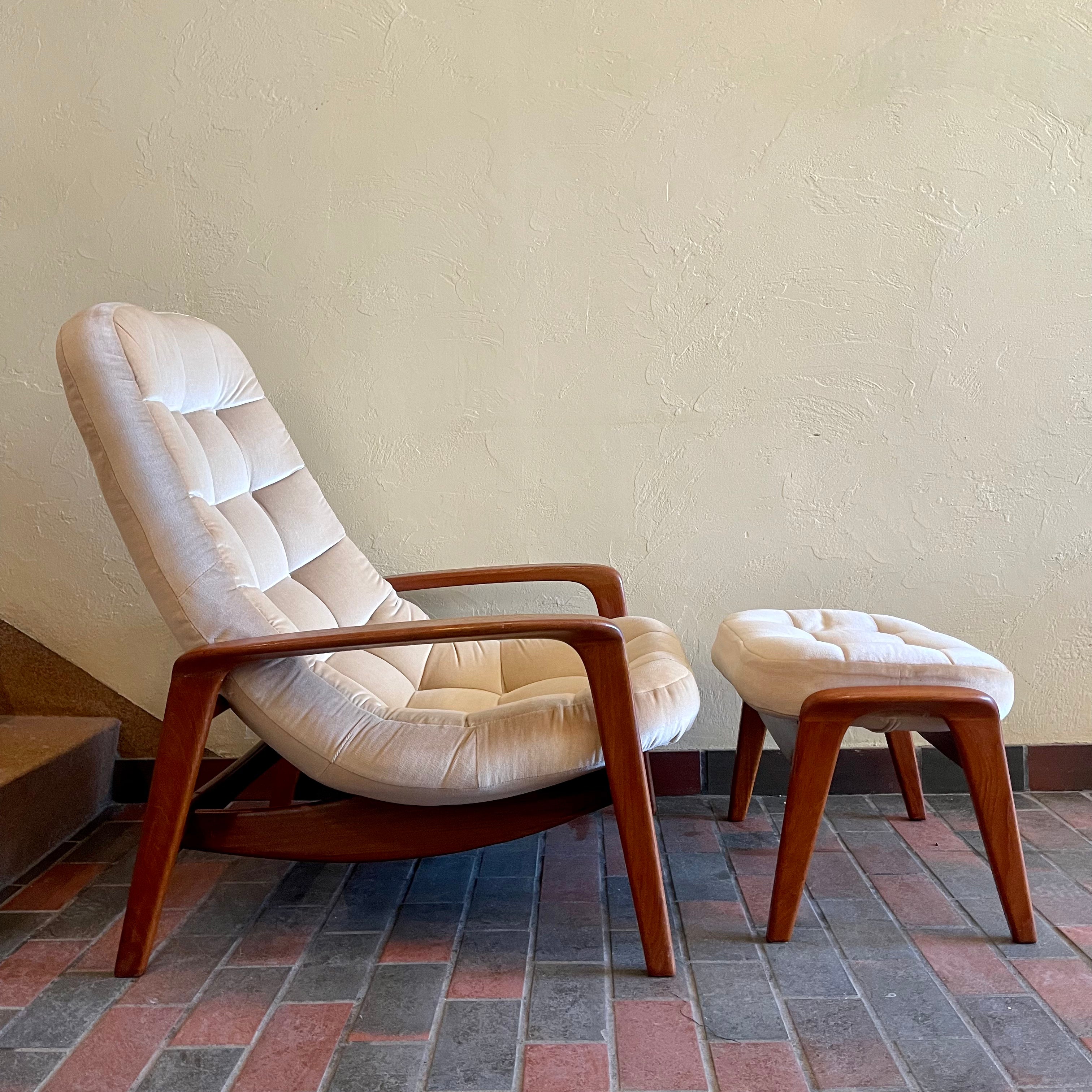 R Huber Teak Scoop Chair and Ottoman | Mr. Mansfield Vintage - Mr ...
