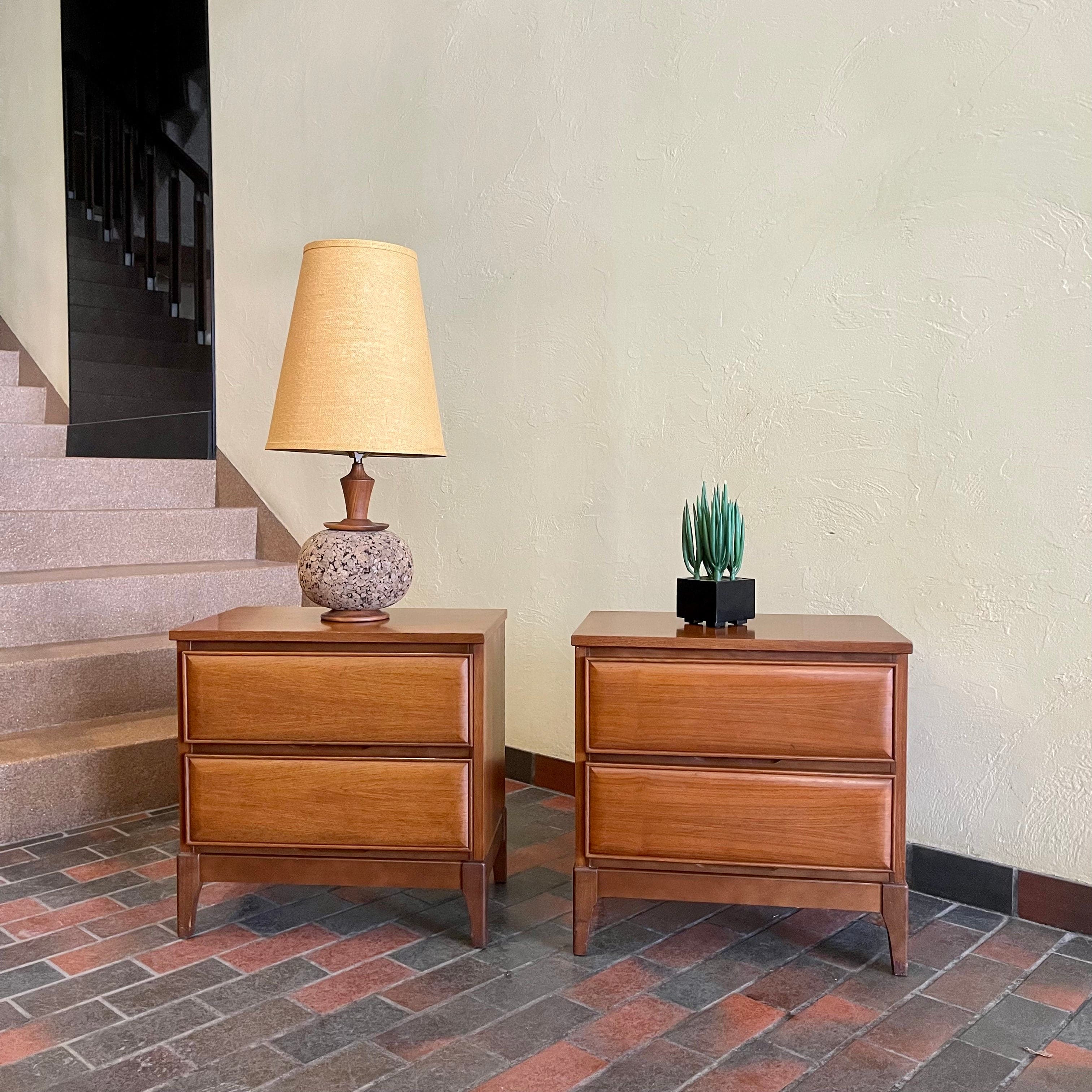 Vintage Walnut Nightstands by HPL Furniture | Mr. Mansfield Vintage ...