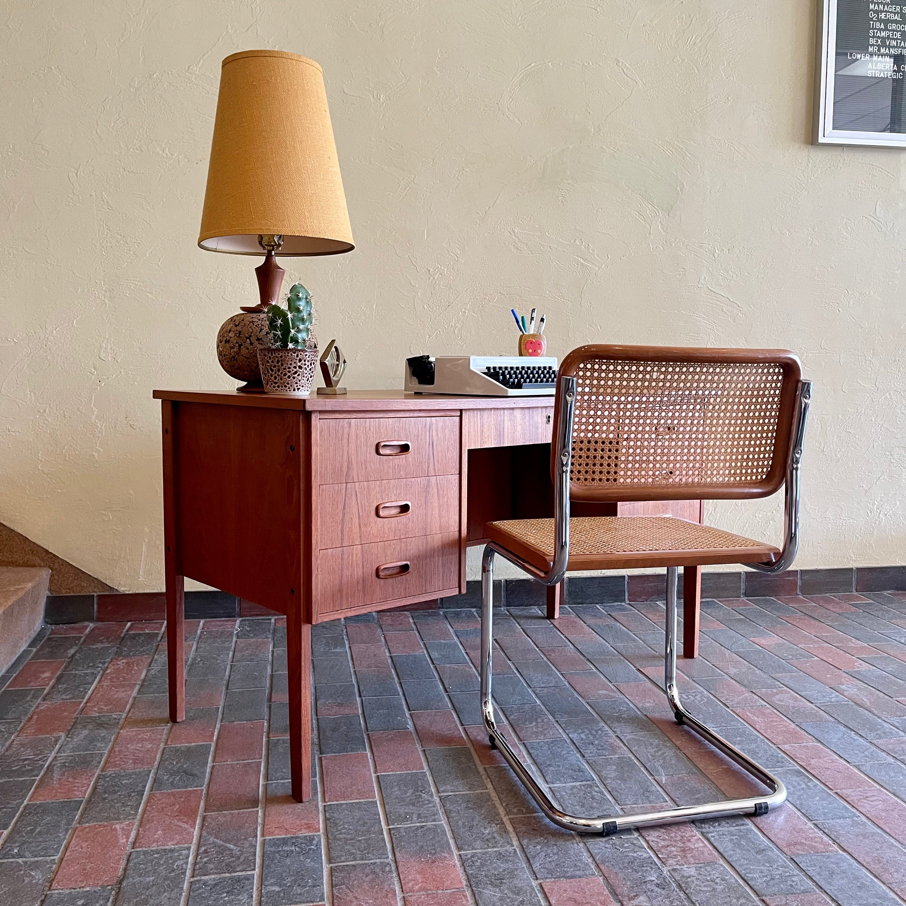 Teak Desk with Bookshelf Back | Mr. Mansfield Vintage - Mr. Mansfield ...
